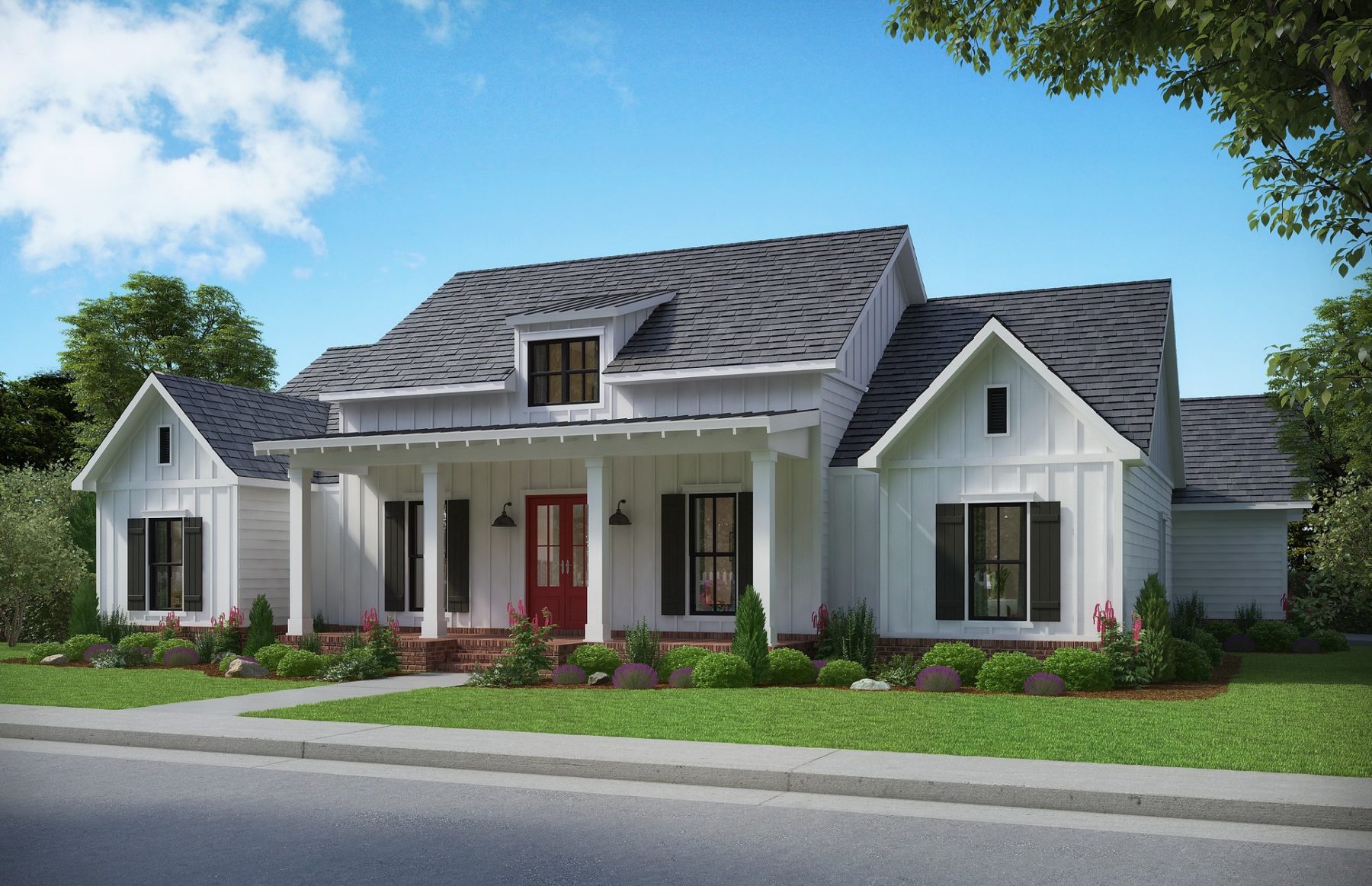 The Hillside | Madden Home Design | Farmhouse Designer House