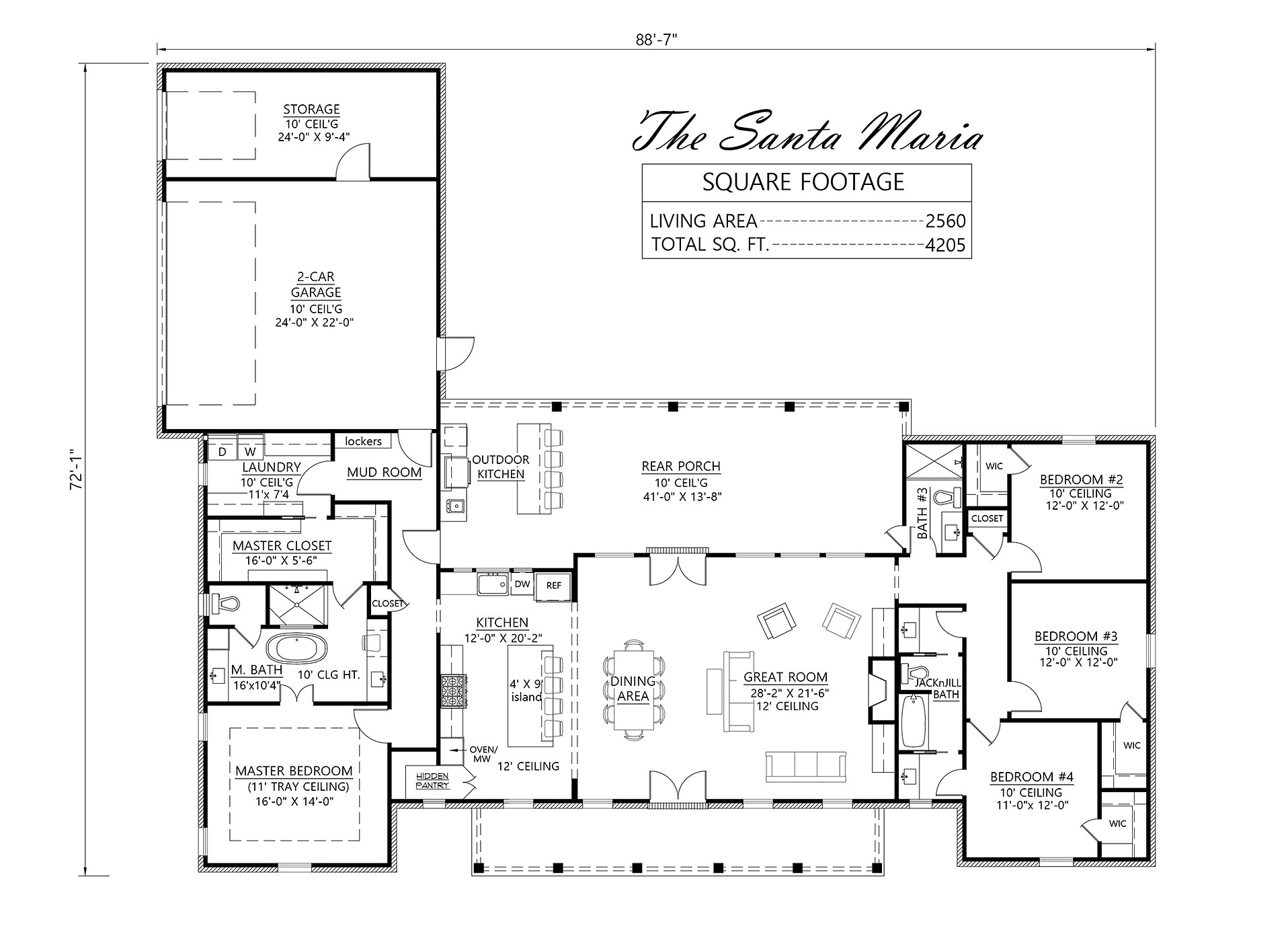 The Santa Maria | Madden Home Design | Louisiana Design