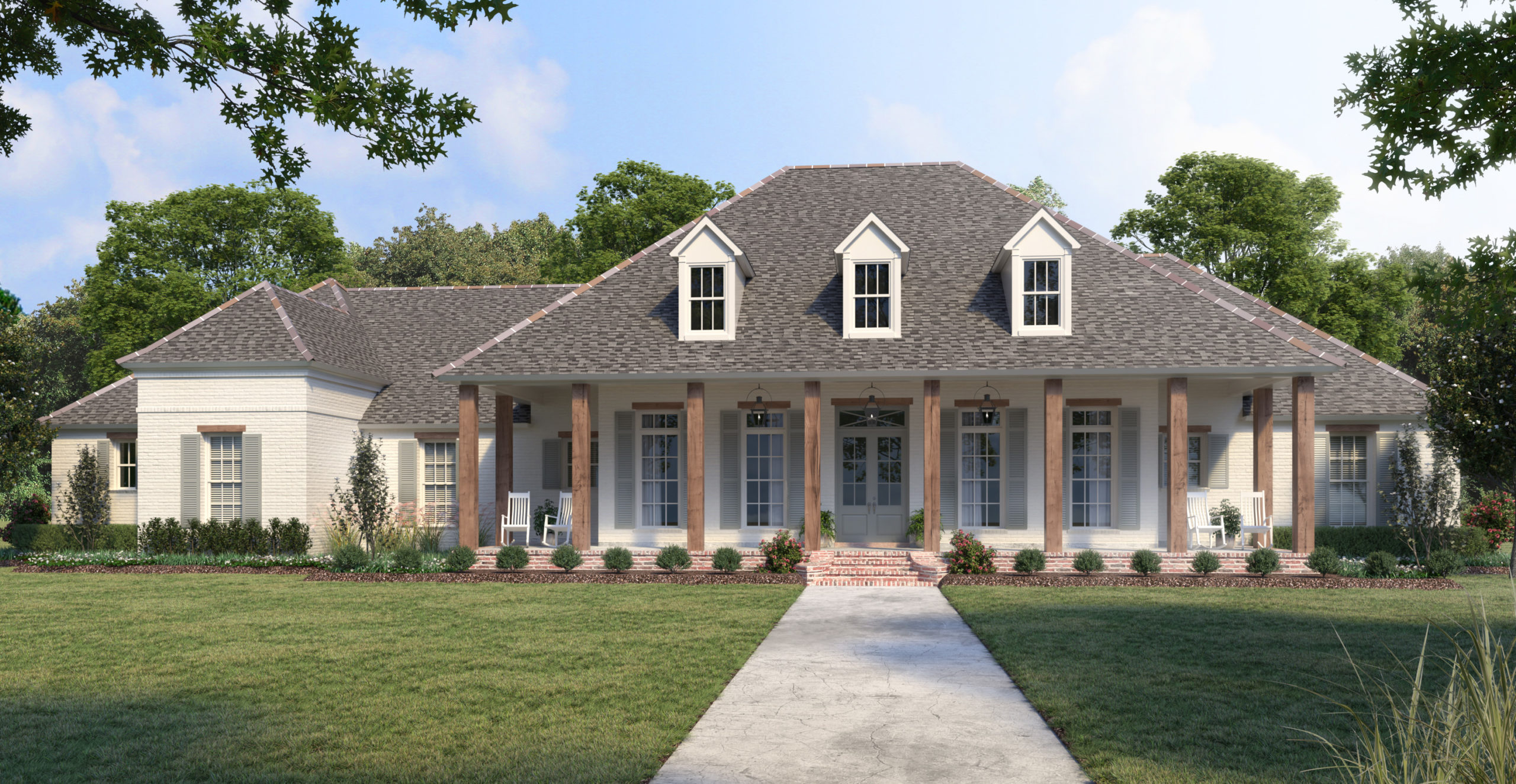 Walnut Grove House Plan Onestory House Plan Modern Farmhouse Plan